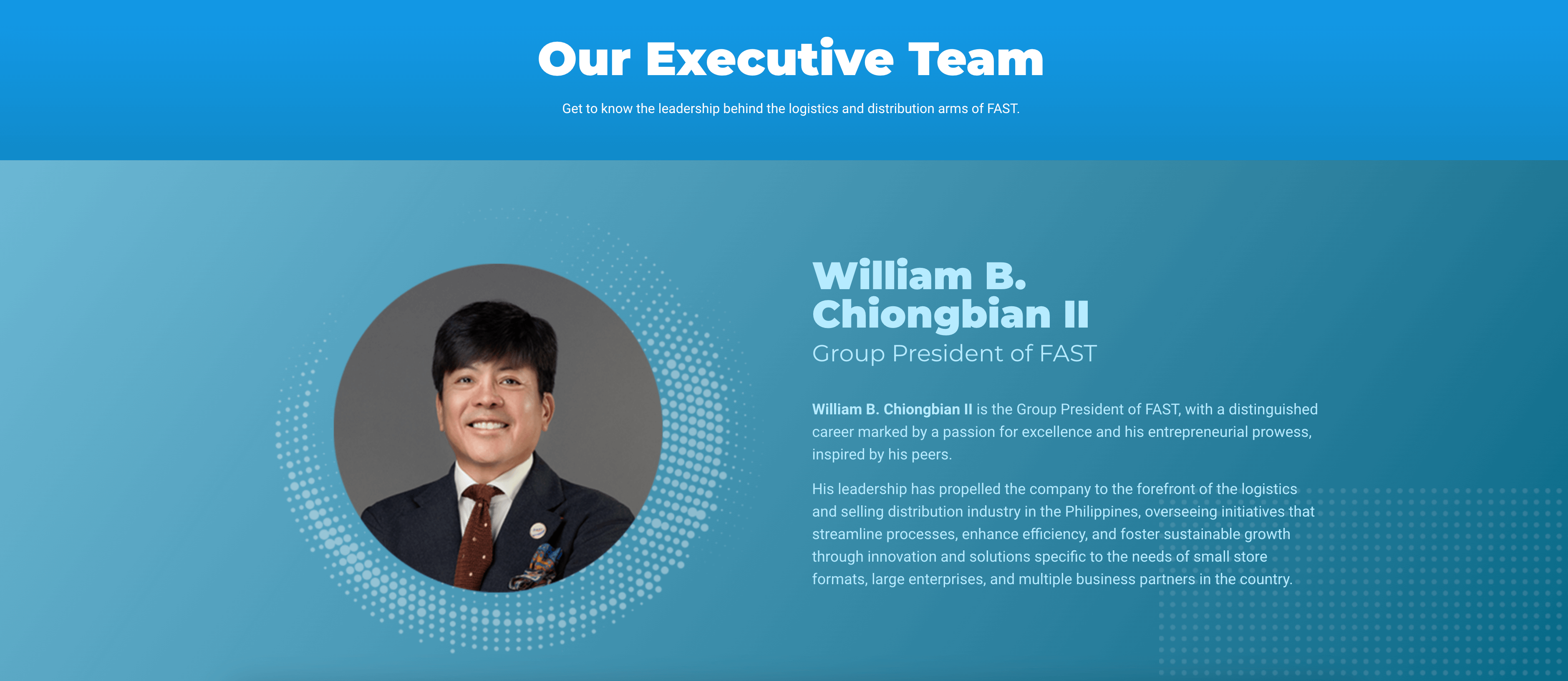 Our Executive Team - FAST Logistics Group