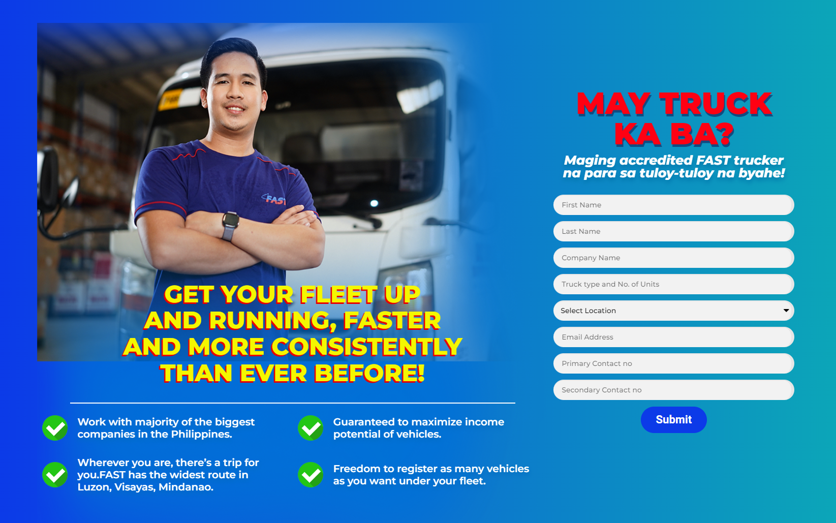 FAST Truck Sourcing - FAST Logistics Group